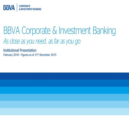 BBVA CIB in figures as of Dec.31st, 2015 | PDF