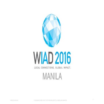 WIAD 2016 Talk - A Thousand Stories | PPT