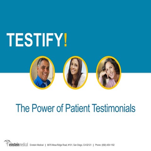 The Power of Patient Testimonials | PPT
