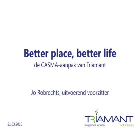 Presentatie Jo Robrechts - Triamant | PPT