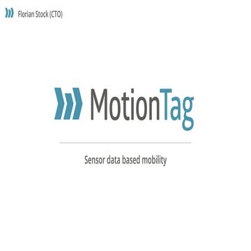 MotionTag Geomonday 2016-04-04 | PPT