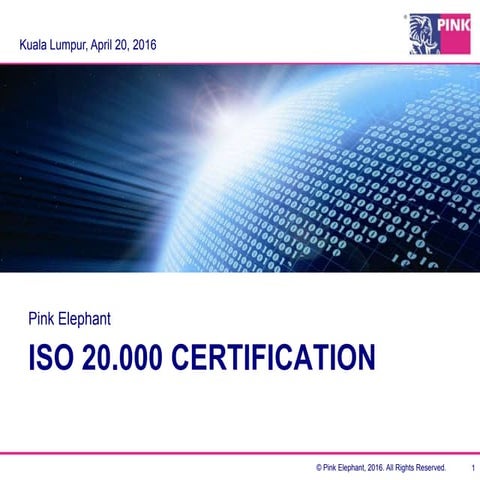 ISO 20000 Certification | PPTX