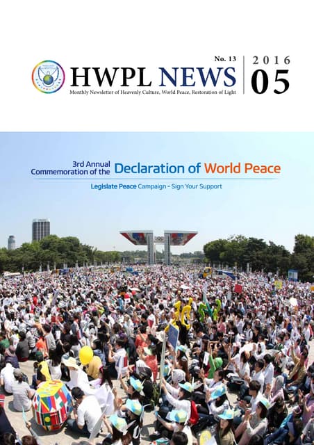 HWPL Newsletter 2016 April | PDF