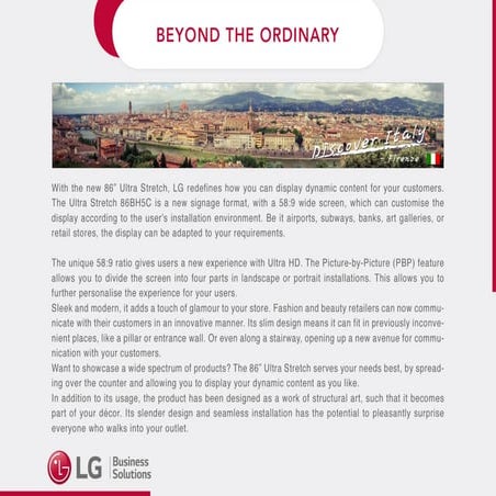 LG 86" Stretch Display | PDF