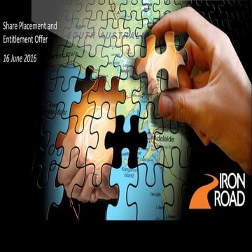 Iron Road - Definitive Feasibility Study Presentation | PDF