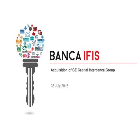 Acquisition of GE Capital Interbanca Group | PDF
