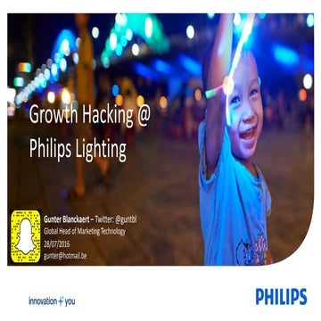Growth Hacking at Philips Lighting | PDF