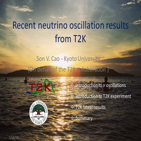 Recent neutrino oscillation results from T2K | PDF