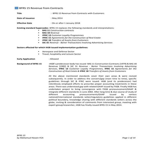IFRS- 15 with illustrative examples | PDF