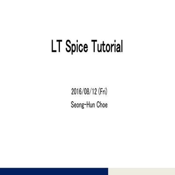 LTSpice : How to import the transistor spice model | PPTX