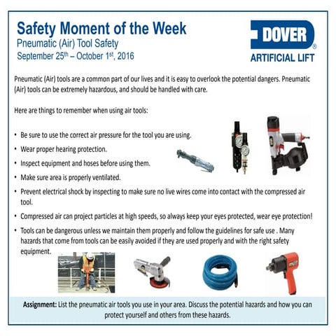 Dover ALS Safety Moment of the Week 26-Sep-2016 | PDF