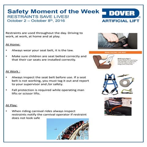 Dover ALS Safety Moment of the Week 03-Oct-2016 | PDF