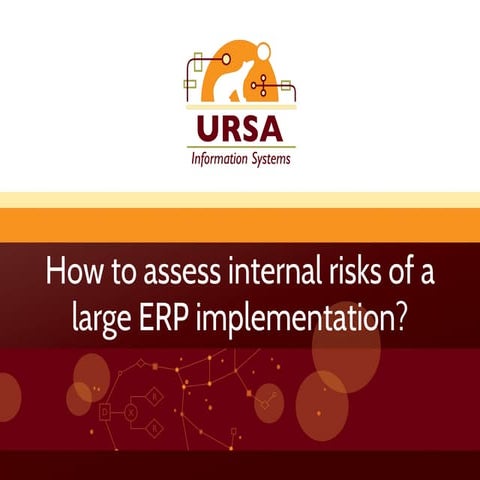 How to assess internal risks of a large erp implementation | PPT