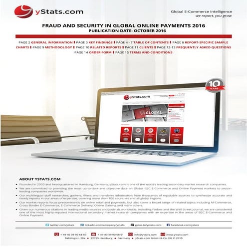 Product Brochure: Fraud and Security in Global Online Payments 2016 | PDF
