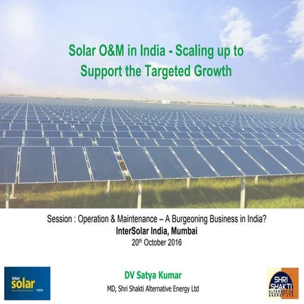 The MBA of Solar O&M | PPTX