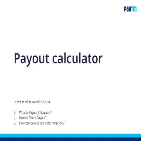 Payment calculation | PPT