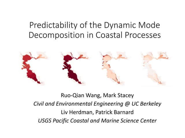 Predictability Of The Dynamic Mode Decomposition In Coastal Processes Ppt
