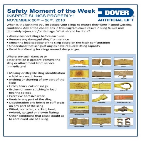 Dover ALS Safety Moment of the Week 21-Nov-2016 | PDF
