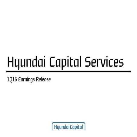 hyundai capital services earning release | PDF