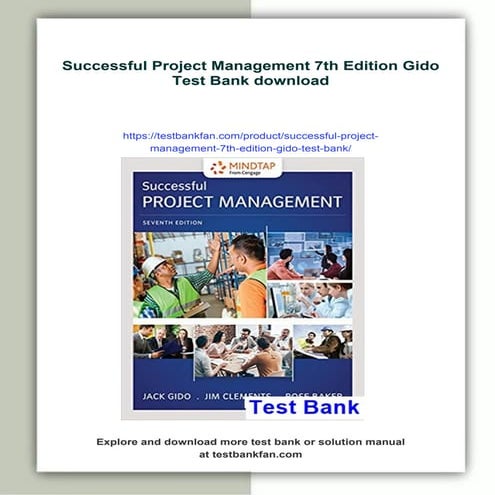 Successful Project Management 7th Edition Gido Test Bank | PDF