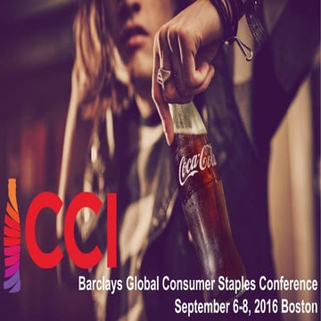 2016 barclays global consumer staples conference cci | PPT
