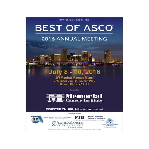 2016 Best of ASCO Brochure | PDF