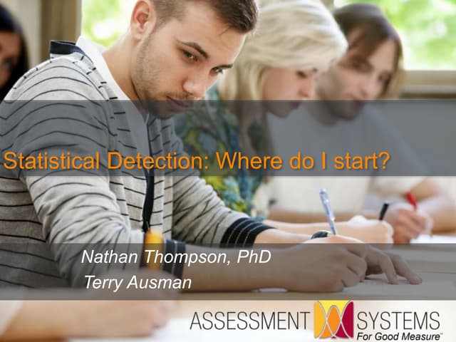 Statistical Detection Of Test Fraud Data Forensics Where Do I Start