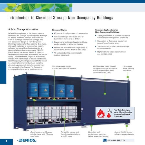 Introduction to Chemical Storage Non-Occupancy Buildings | PDF