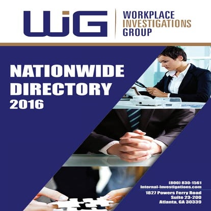 Workplace Investigations Group Directory - 2016 | PDF