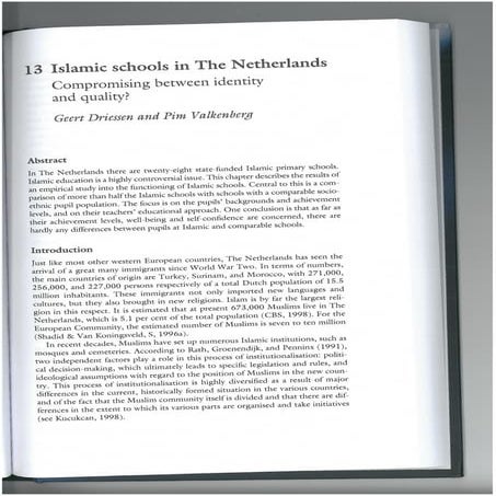 Geert Driessen & Pim Valkenberg (2016) ed Robbins Islamic schools in ...