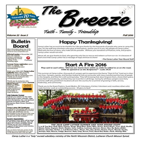 2016 Fall Breeze | PDF
