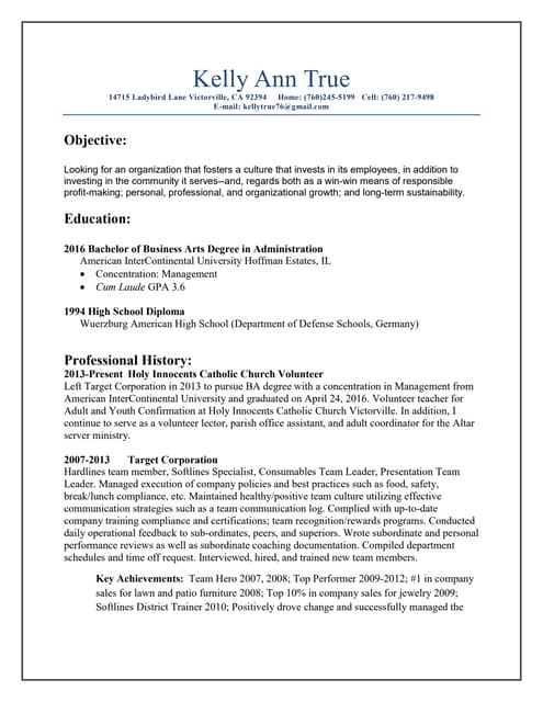 Resume 2016 | DOCX