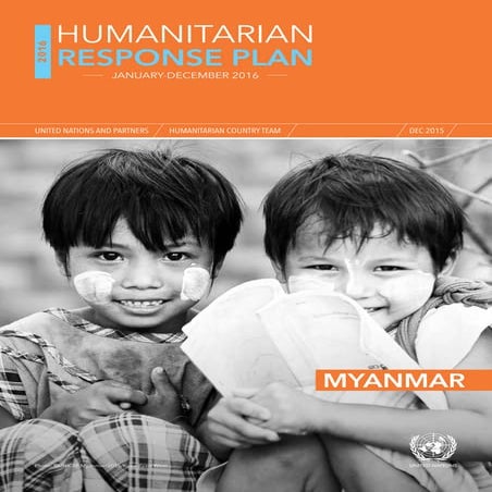 HUMANITARIAN RESPONSE PLAN MYANMAR JANUARY-DECEMBER 2016 | PDF