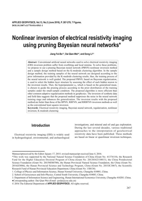 Adaptive Convolution Neural Networks for Electrical Resistivity Inversion | PDF