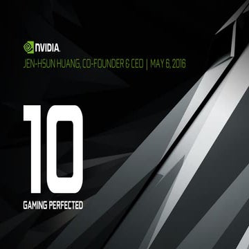 NVIDIA GeForce GTX 1080 Launch | PDF