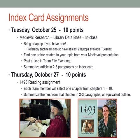 140 index card assignments 2 | PPT