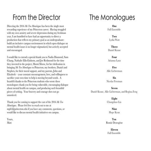 Me Too Monologues | PPTX