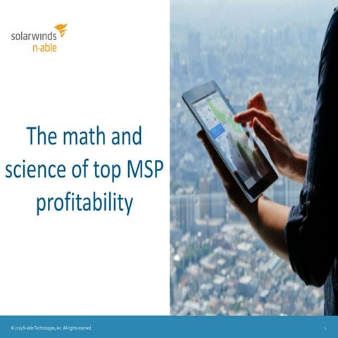 The Math and Science of Top MSP Profitability | PPT | Free Download