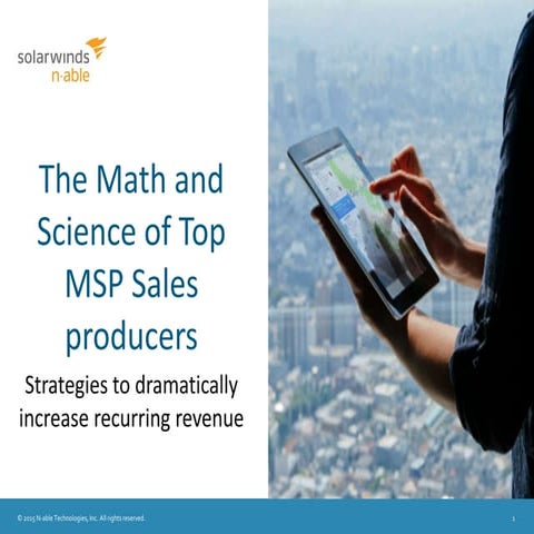 The Math and Science of Top MSP Sales Producers | PPT
