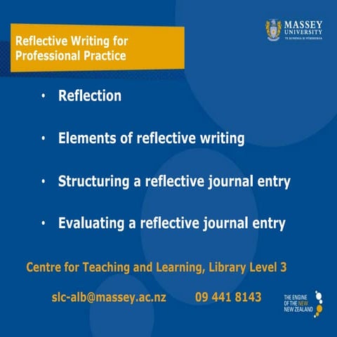 2016 reflective writing for professional practice | PPTX