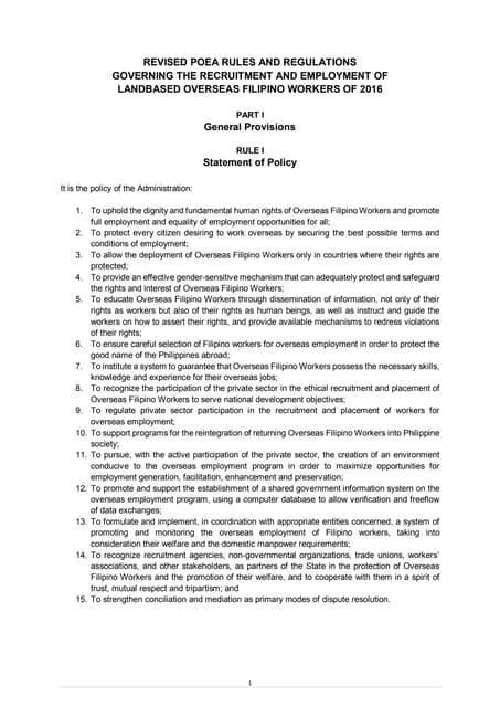 POEA Standard Employment Contract for Various Services | PDF | Human Resources | Business