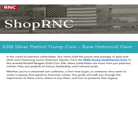 2016 Silver Patriot Trump Coin – Rare Historical Gem | PDF