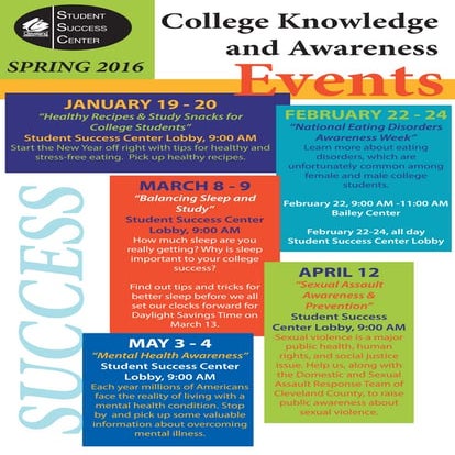 College Knowledge and Awareness Spring 2017 | PDF