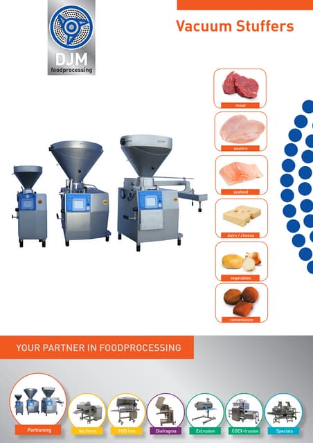 DJM Foodprocessing Extruder for 3d shapes and rings | PDF