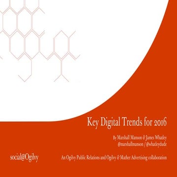 Key Digital Trends for 2016 | PDF