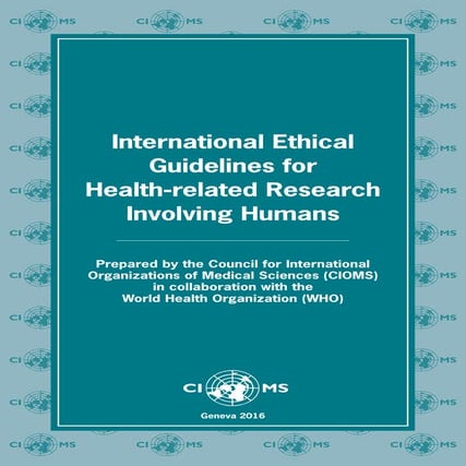 International ethical guidelines for healt related research | PDF