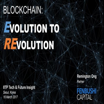 Blockchain: Evolution to Revolution | PDF | Databases | Computer ...