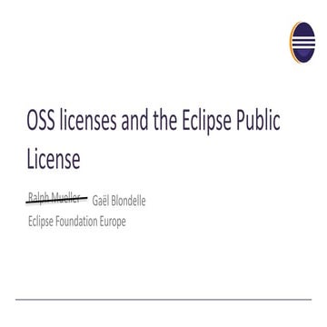 Overview of the Eclipse Public License version 2.0 | PDF