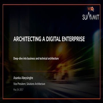 Architecting a Digital Enterprise | PPT