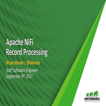 Apache Nifi Record Processing Ppt 